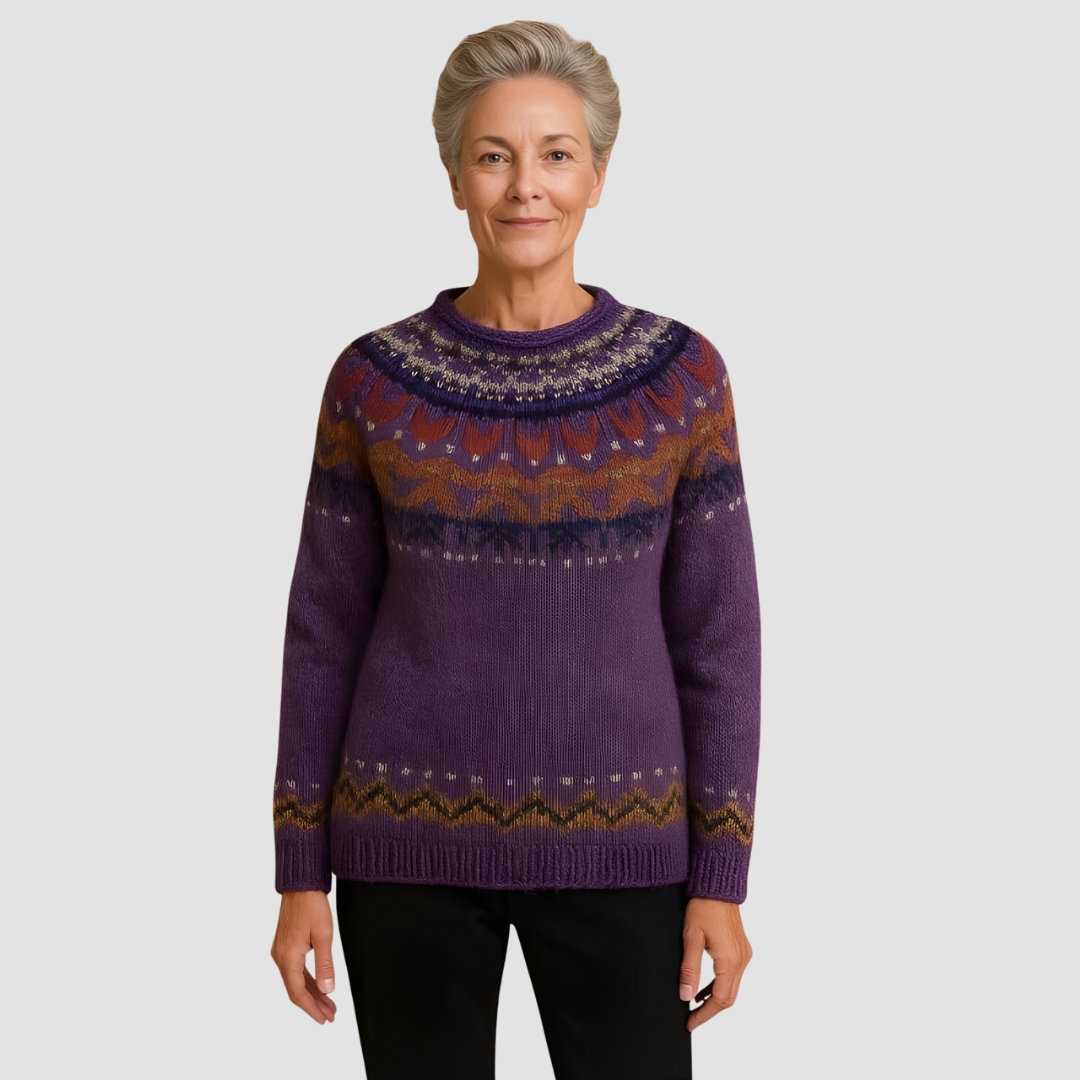 ELINA ELEGANT RETRO SWEATER – Madison & Mae
