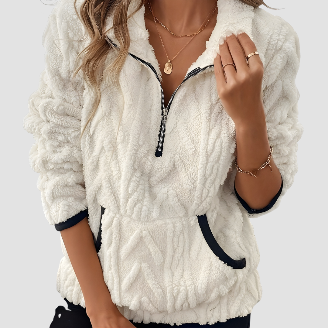FLARIA SOFT PLUSH SWEATER – Madison & Mae